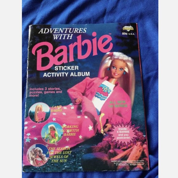 Toys | Adventures With Barbie Sticker Activity Album 1994 Vintage Book ...